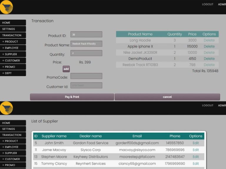 Download source code for supermarket management system in php