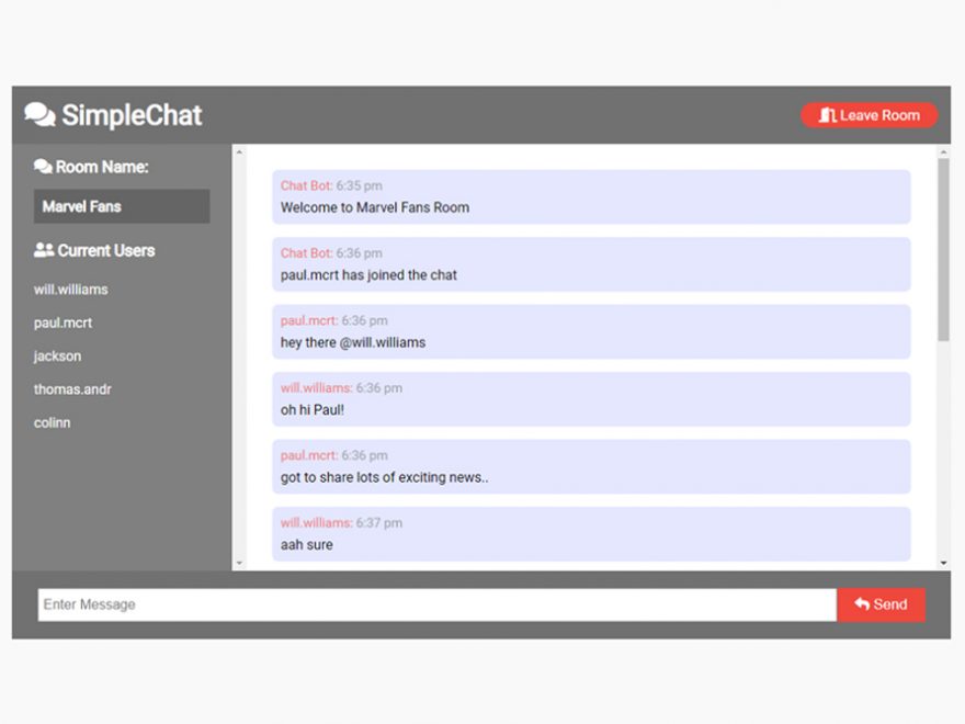 Download Simple Chat Application In NodeJS With Source Code