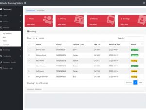 Download Vehicle Booking System in PHP with Source Code